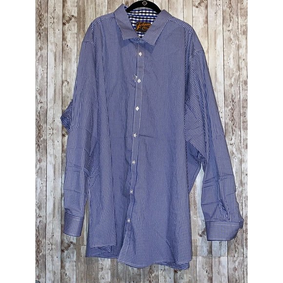 Johnny Bigg | Shirts | Johnny Bigg Dune Stretch Check Long Sleeve Blue ...